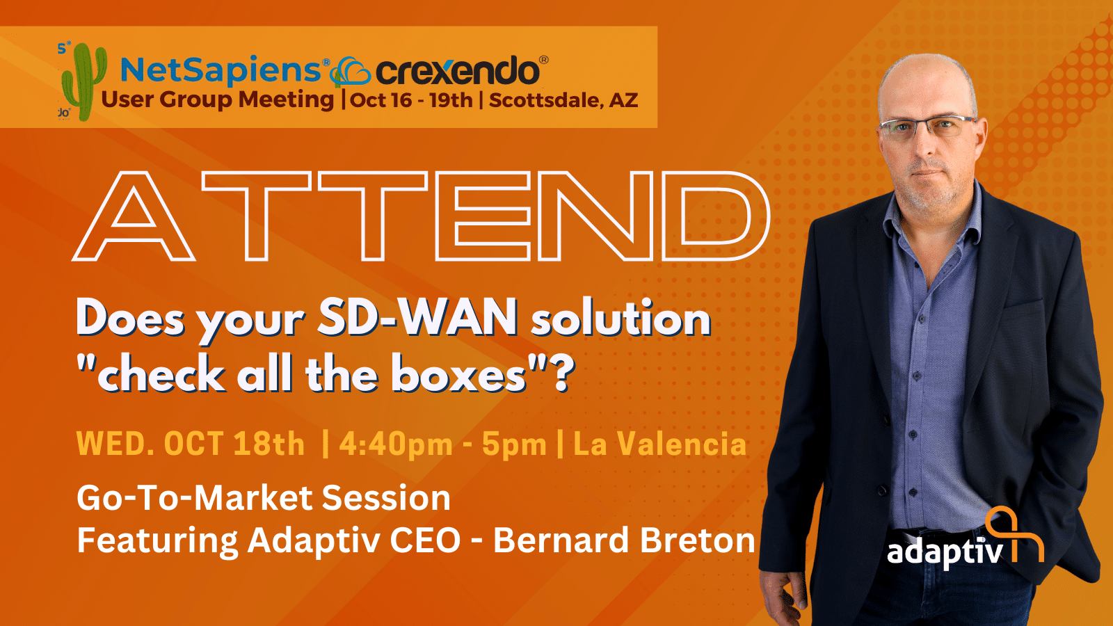 Visit Adaptiv Networks at Crexendo UGM2023